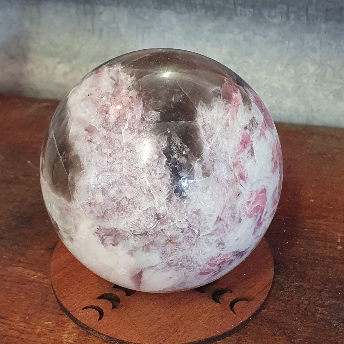 Pink Tourmaline Sphere – huonvalleycrystals